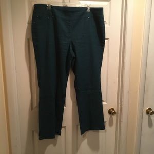 Ruby Rd. | Jeans | Ruby Rd Womens Green Pull On Jeans Size 22w | Poshmark